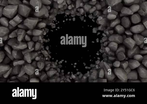 Dynamic Stone Transitions - Rock Animation Revealing Effect From edges ...