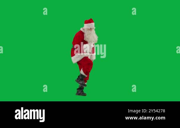 Christmas and New year creative concept. Portrait of man dressed as ...