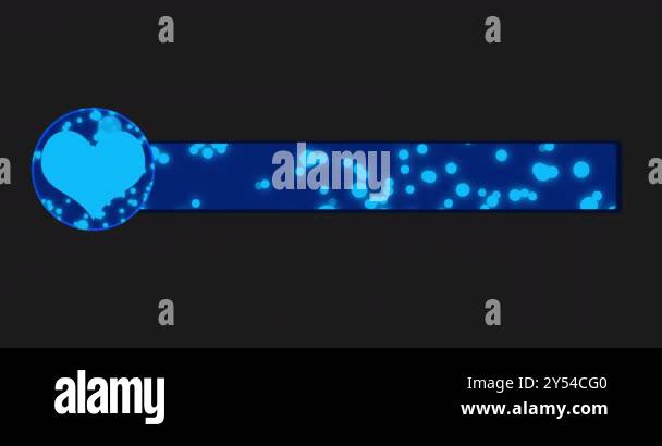 4K cool animated lower third with heart in an alpha channel. Design ...