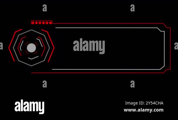4K technology designed hud lower third in an alpha channel. Element of ...