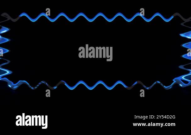 Abstract blue wavy frame design Stock Videos & Footage - HD and 4K ...