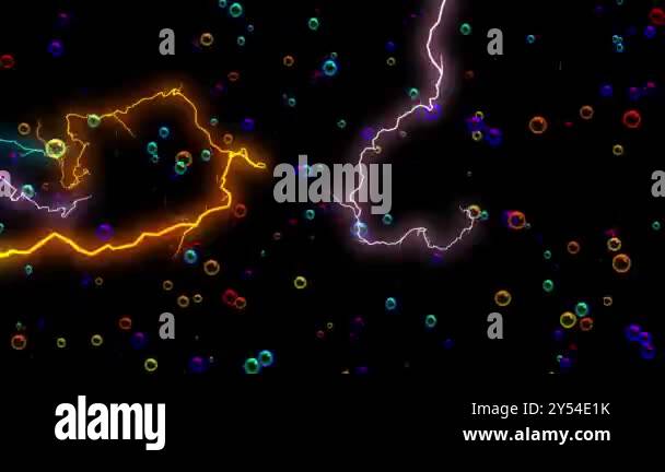 A animated background overlay featuring lightning strikes, rainfall and ...