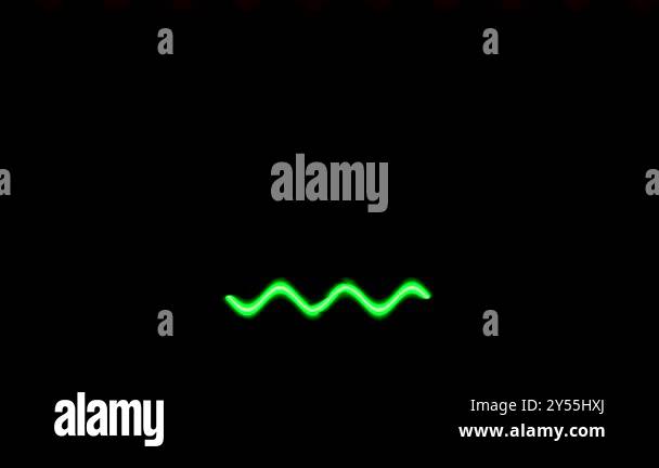 Abstract neon green wave frame Stock Videos & Footage - HD and 4K Video ...