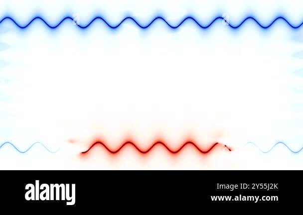 Abstract red blue wavy lines Stock Videos & Footage - HD and 4K Video ...