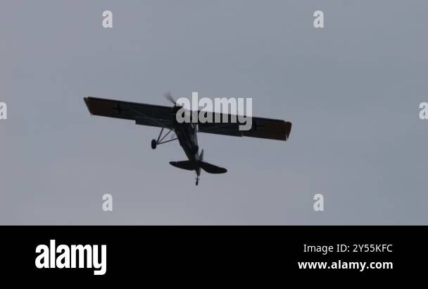 Padova Italy June 22 2024: Small WWII German aircraft, Storch, turns ...