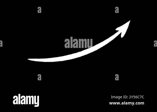 curved arrow in a looping motion, with a swooping upward trajectory ...