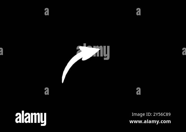 curved arrow in a looping motion, with a swooping upward trajectory ...