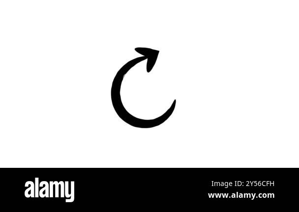 curved arrow in a looping motion, with a swooping upward trajectory ...