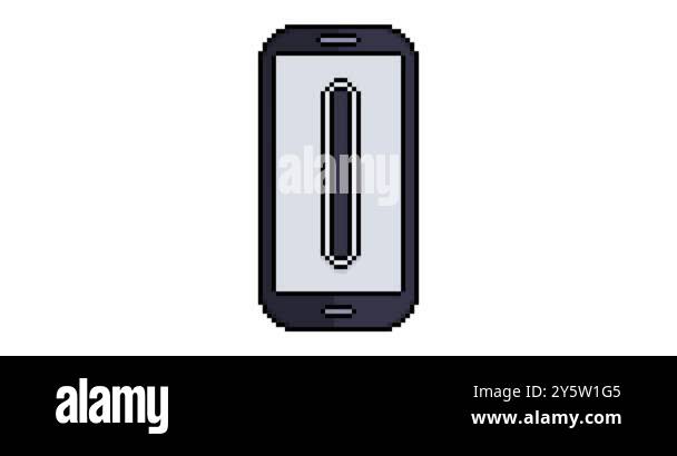 Animation of money bill coming out of cell phone screen in pixel art ...