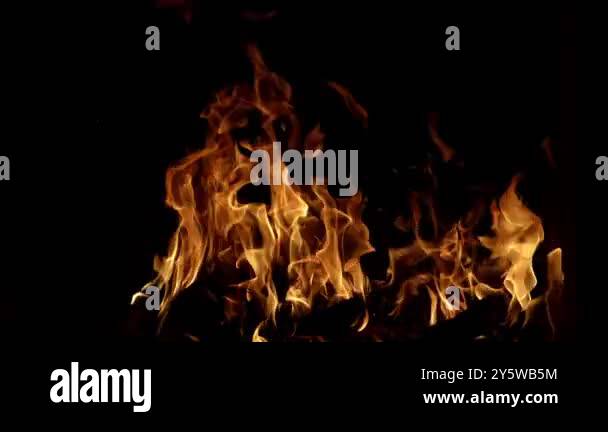 Fires. Blazing fire. Flames pattern. Spark and flame. Flame on black ...