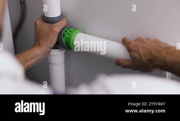 Installing plastic pvc pipes Stock Videos & Footage - HD and 4K Video ...