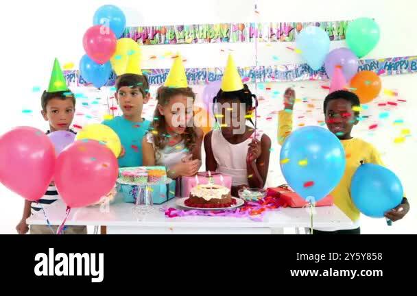 Celebration kids birthday party Stock Videos & Footage - HD and 4K ...