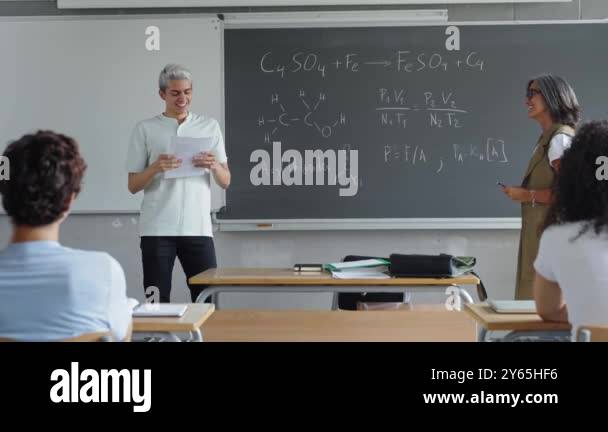 High school student speaking classroom Stock Videos & Footage - HD and ...
