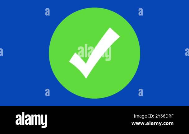 Tick icon vector Stock Videos & Footage - HD and 4K Video Clips - Alamy