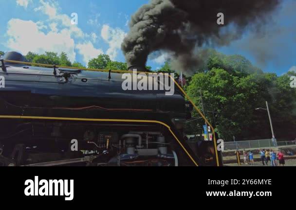 Classic steam locomotive puffs Stock Videos & Footage - HD and 4K Video ...