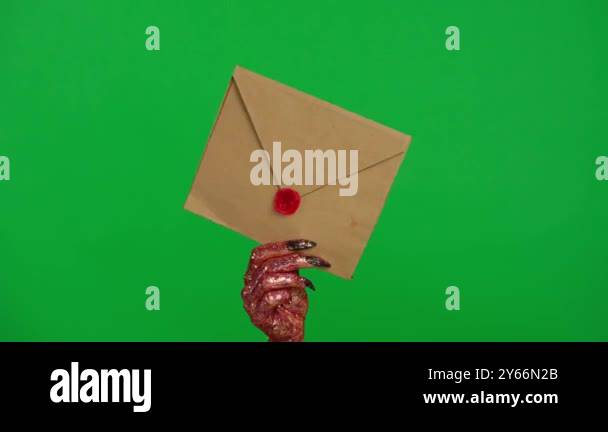 Scary hand showing gestures in studio. Creepy halloween monster human ...