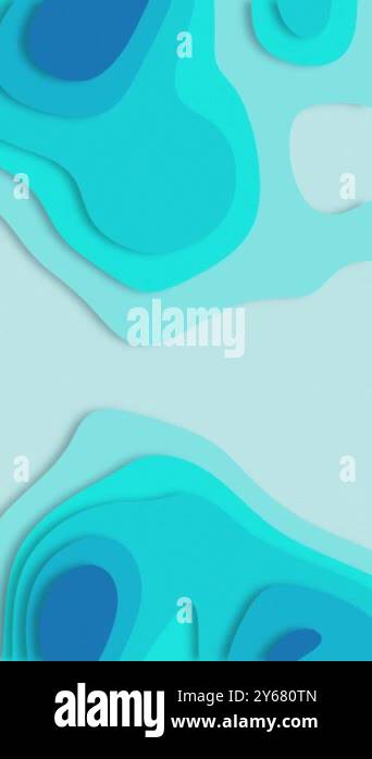 Vertical video - abstract layered paper cutout background with smooth ...