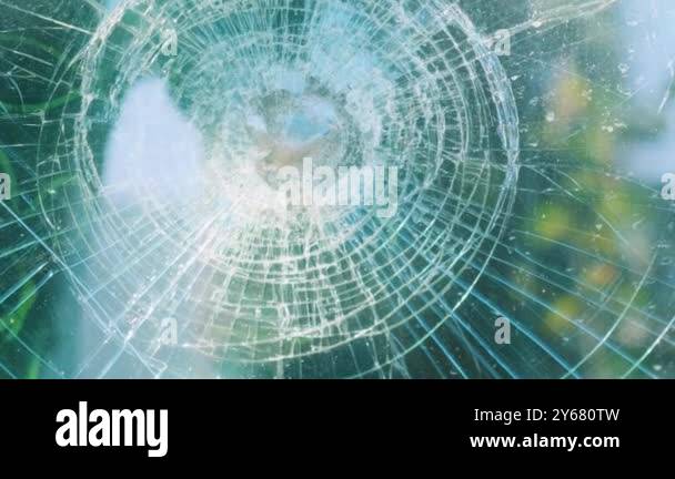 Car windscreen crash close up detail pattern Stock Videos & Footage ...