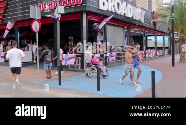 Benidorm Spain, 15th July 2024: Footage of the city of Benidorm in ...