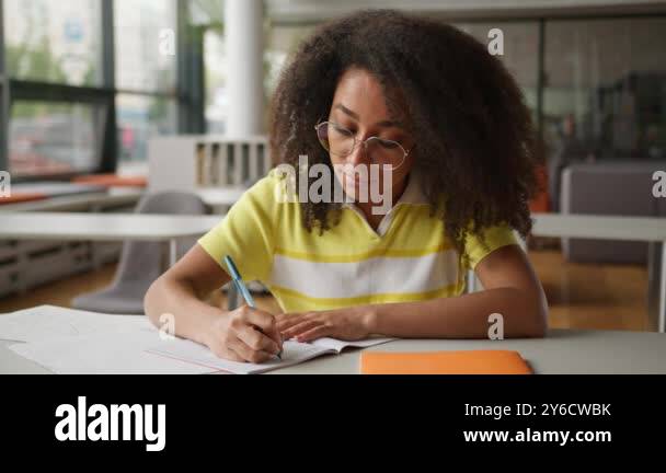 African American student girl female woman studying education learning ...