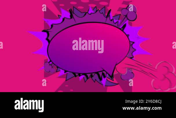 Cartoon yellow and green background animation, comic book backdrop ...