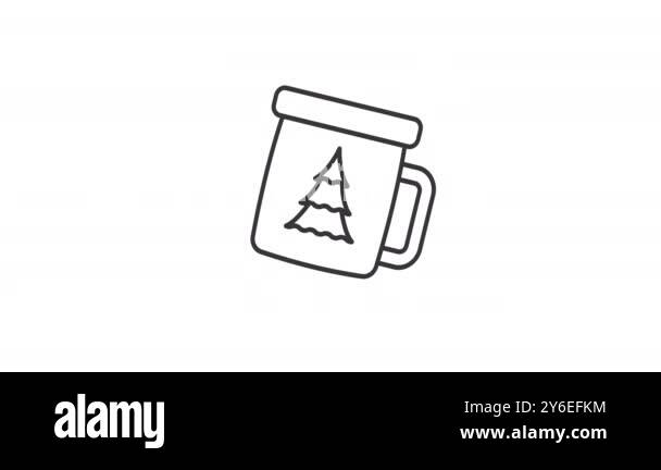 cup of tea animated icon illustration motion graphic video design, for ...