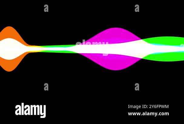 Audio waveform sound visualization on transparent background with alpha ...
