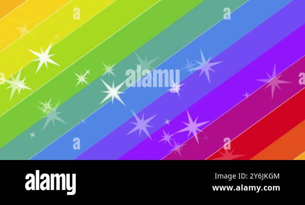 Animation of pride lgbtq text over rainbow background. Pride month ...