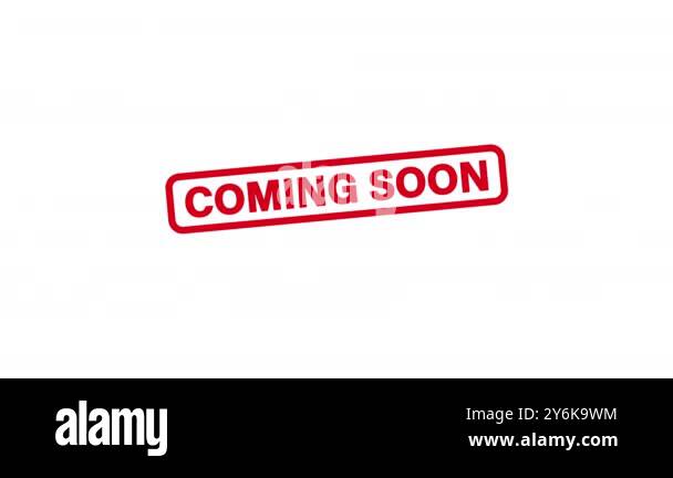 Coming Soon red square grunge stamp, Coming soon red label banner 4k ...