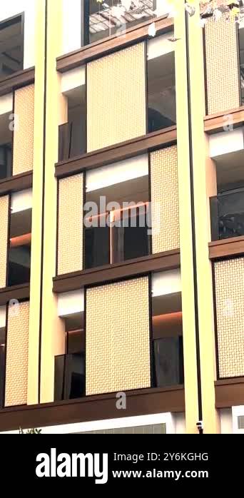 Geometric patterns and clean lines give the exterior a contemporary ...