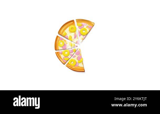 Pizza Hawaii loop animation suitable for food ordering app with ...