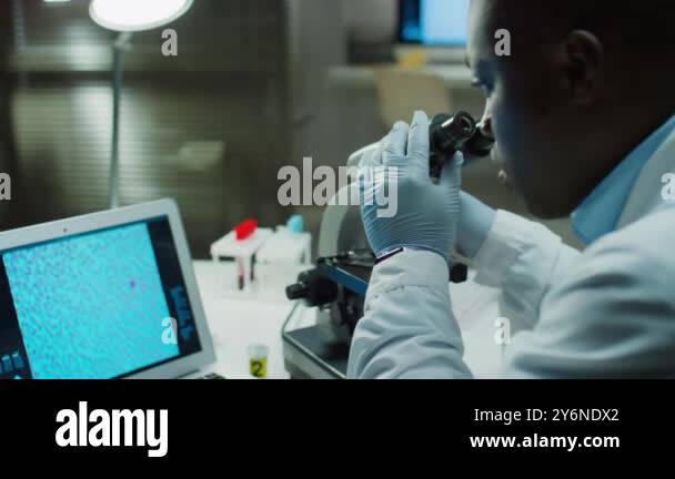Laboratory desk displaying microscope Stock Videos & Footage - HD and ...