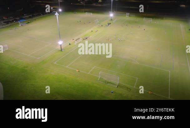 Public sports arena in North Port, Florida with school kids playing ...