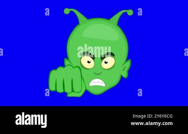 video animation character alien, extraterrestrial or goblin cartoon ...