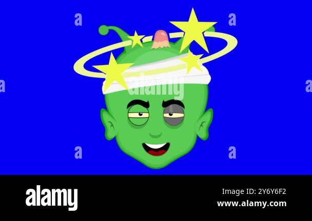 video animation character alien, extraterrestrial or goblin cartoon ...