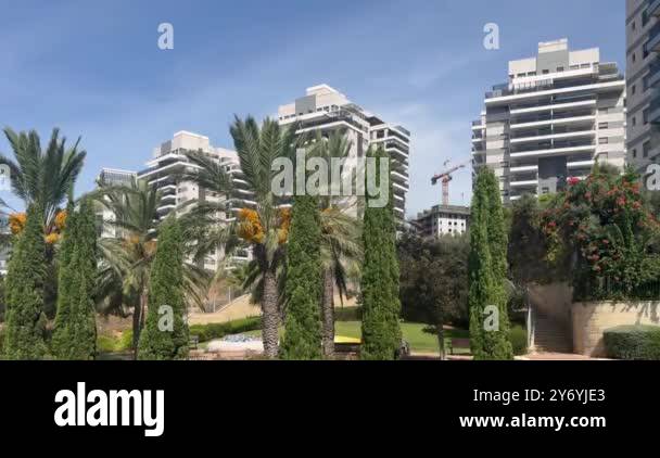 Haifa, Israel September 15, 2024: The Shprintsak neighborhood with ...