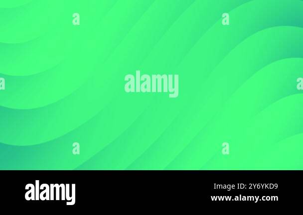 Modern abstract green gradient wave pattern loop background animation ...