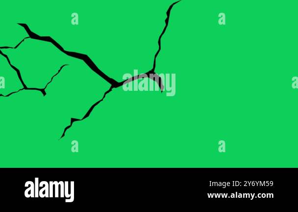 Green Screen cracks of wall, road cracks, floor cracks animation ...