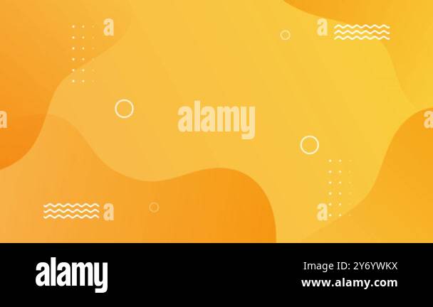 Minimalist yellow gradient looping animation with fluid geometric ...