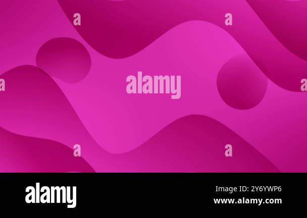 Minimalist pink gradient abstract animation with wavy and circular shapes, minimalist background ...