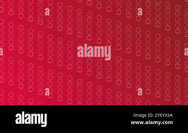 Red gradient background with white hexagonal columns, seamless looping animation, perfect for ...
