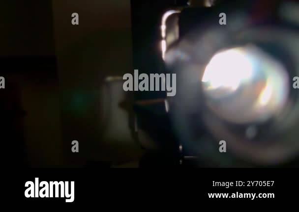 Blurry background of an old retro film projector, showing its design ...