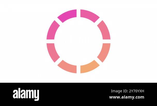 Simple Circle Loading loop animation on the white background. 4K resolution video of loading ...