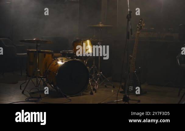 Concert stage with instruments set up Stock Videos & Footage - HD and ...