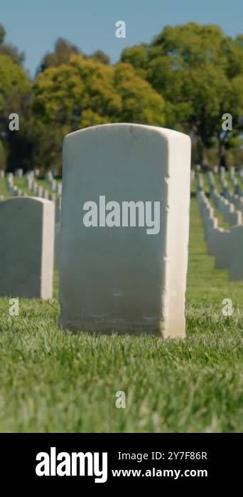 US military cemetery created during the Civil War. graves of American ...