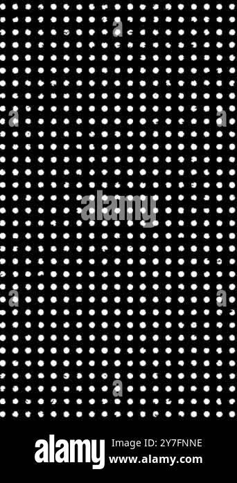 vertical grunge halftone dots and grid texture animated abstract background, digital technology ...