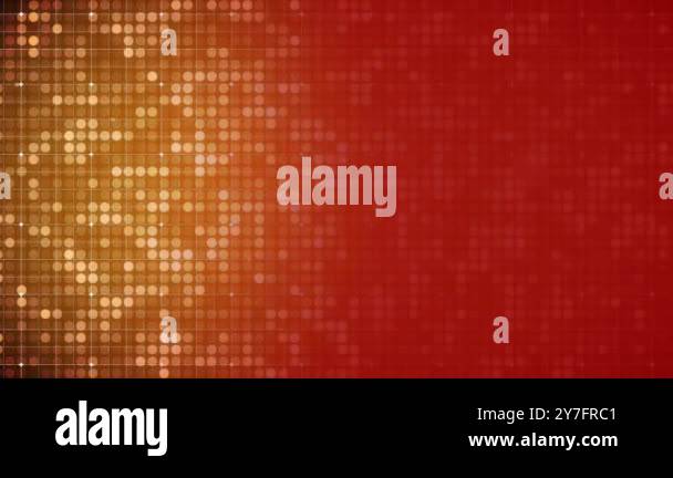 Animation of red spots moving on black background. Social media ...