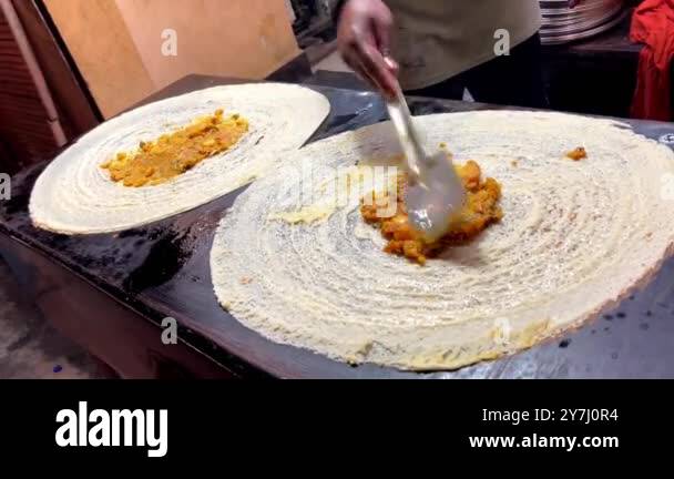 Varanasi, Uttar Pradesh, India - 24 September 2024: Delicious dosa ...