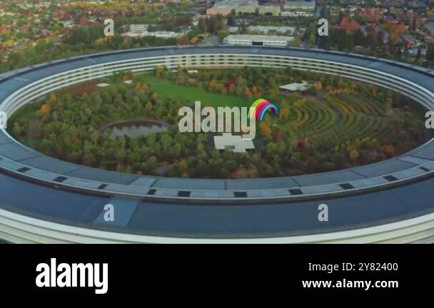 Apple Campus 2, Cupertino, California, USA. November 2020. Apple Park ...