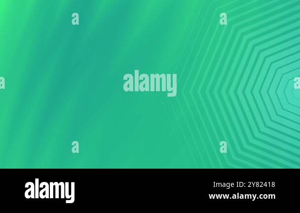 Green concentric hexagons shrinking towards the center, creating a ...